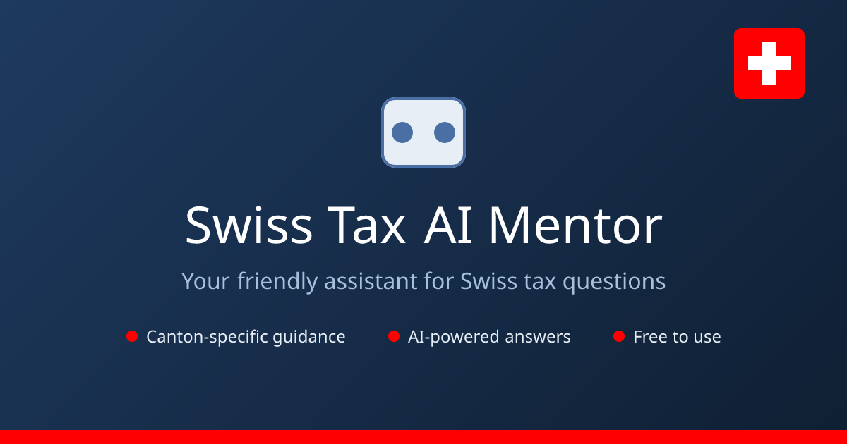 AI Tax Mentor - Swiss Tax Assistant